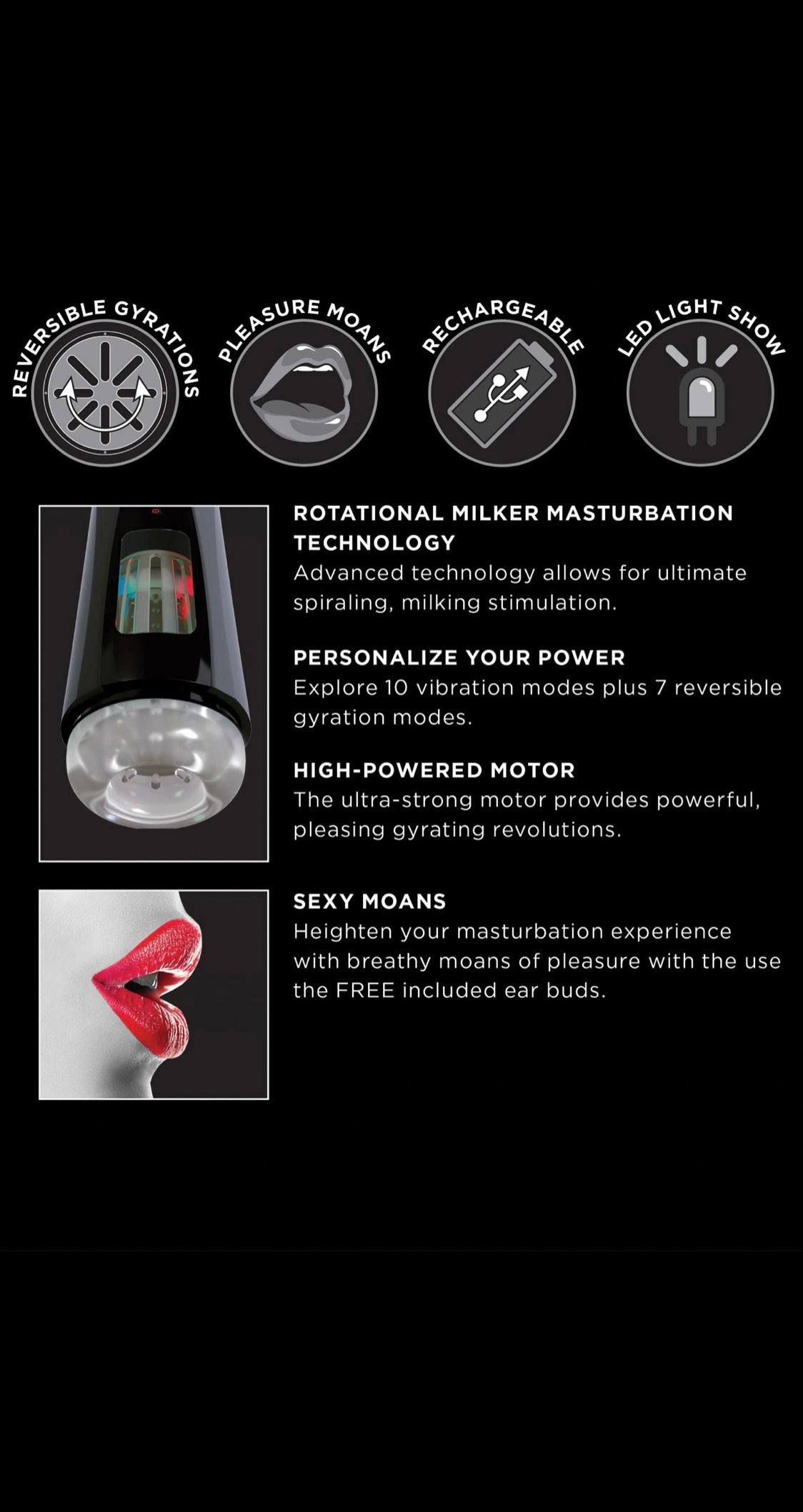 PDX Elite Ultimate Milker 2 - Male Masturbator- Black/Clear – Tazzle